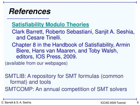 Ppt Introduction To Satisfiability Modulo Theories Smt Powerpoint