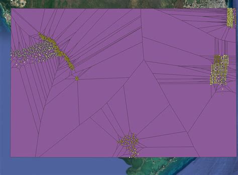 Cropping Voronoi Polygons To Specific Distance From Input Points Using Qgis Geographic