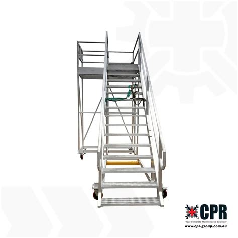 16 Step Aluminium Access Platform 90 Degree Cpr Fabrication And