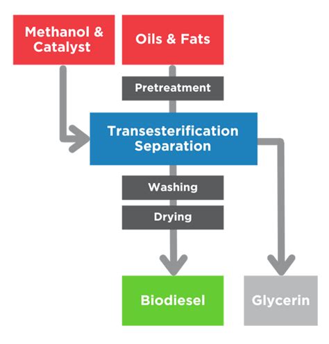 Biodiesel Production Process Flow Diagram