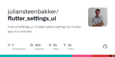 Github Juliansteenbakkerfluttersettingsui Fork Of Settingsui