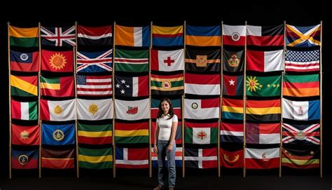 Premium Ai Image Immigration International Flags From Every Country