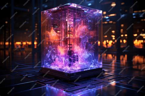 Premium Photo Super Quantum Computer Of The Future Abstract Design Of Futuristic Processor And