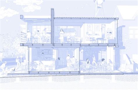 Flat Vector Detailed Perspective Section Creative Content Bundle Section Drawing