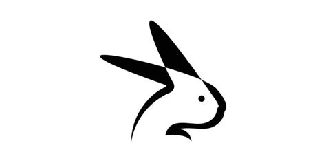 Rabbit Minimal Vector Art Icons And Graphics For Free Download