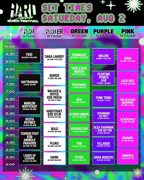 Hard Summer 2025 Set Times And Festival Map Now Available That