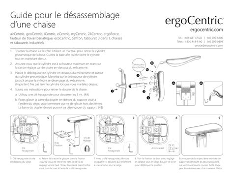 Guide Pour Le Désassemblage Dune Chaise Ergocentric