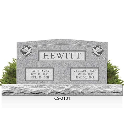 Double Headstone Gravestone And Tombstone Prices — Brown Memorials
