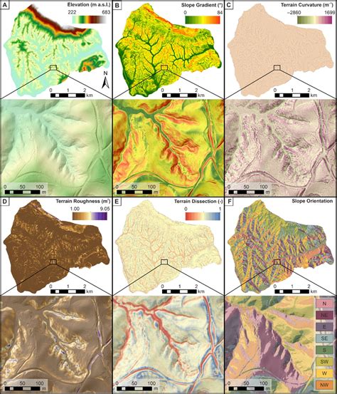 Geomorphological Landslide Conditioning Factors Derived From 1 M Lidar Download Scientific