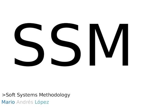Pptx Soft Systems Methodology A Brief Introduction Dokumentips
