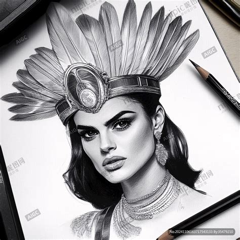 Ai创作图西方美女手绘 写实人物插画 欧美手绘美女 素描美女头像 欧美人物绘画 手绘少数民族美女 欧美风绘画 手绘女王人物 民族人物素描 写实人物手绘 铅笔画效果 欧美手绘 手绘少数民族女孩