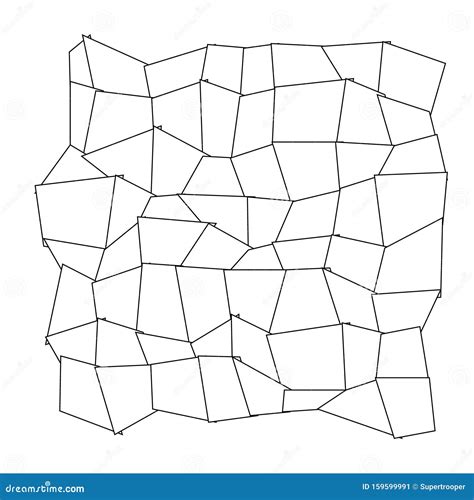 Abstract Polygon Grid Images White Frame Tiles Stock Illustration Illustration Of Crack