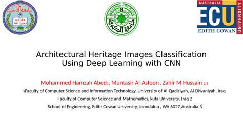 Pdf Architectural Heritage Images Classification Using Deep Learning
