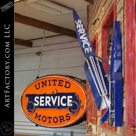 Oldsmobile Rocket Service Sign Rare Vintage Neon Model 88 Ad