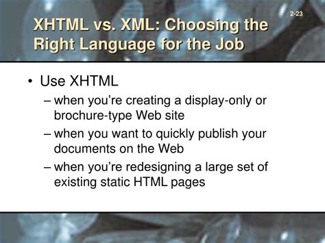 Ppt Comparing Html Xml And Xhtml Powerpoint Presentation Free