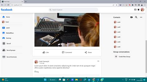 GitHub Samarpitsneh Fb Frontend Facebook Clone Using React Js