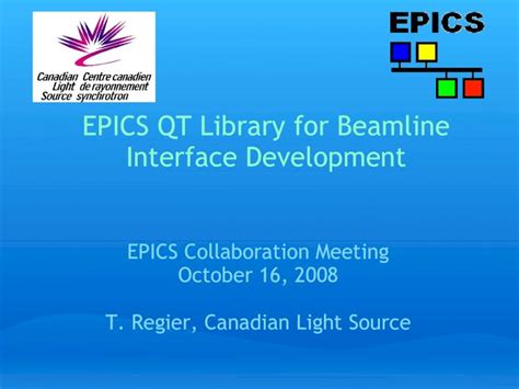 Pdf Epics Qt Library For Beamline Interface Development · Qt Cross