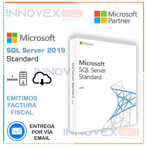 Microsoft Sql Server 2019 Standard Licencia Retail Innovexpro