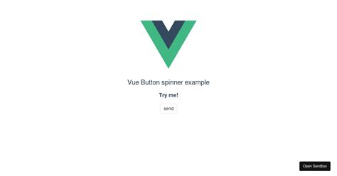 Vue Button Spinner Example Codesandbox