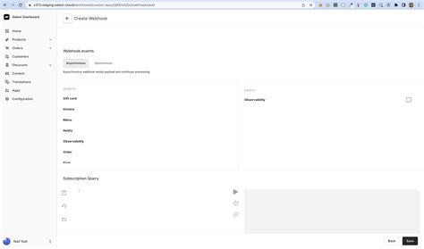 Observability Event Missing On The Dashboard Webhook View In 310 311