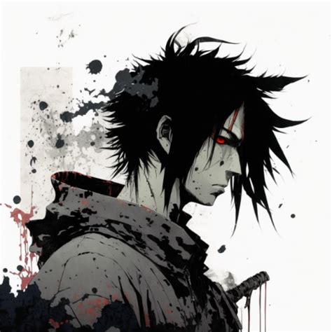 Sasuke Uchiha In The Art Style Of Milo Manara