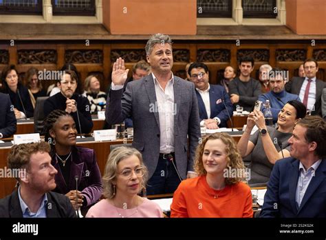 Gent Belgium 07th Jan 2025 Vooruits Sven Taeldeman Takes The Oath During The Installation