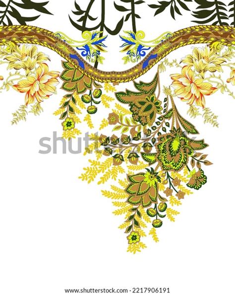 Flower Border Colourful Beautyful Stock Illustration 2217906191 Shutterstock