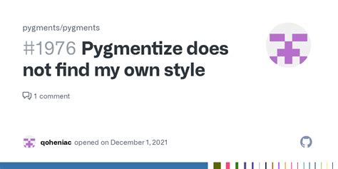 Pygmentize Does Not Find My Own Style · Issue 1976 · Pygmentspygments