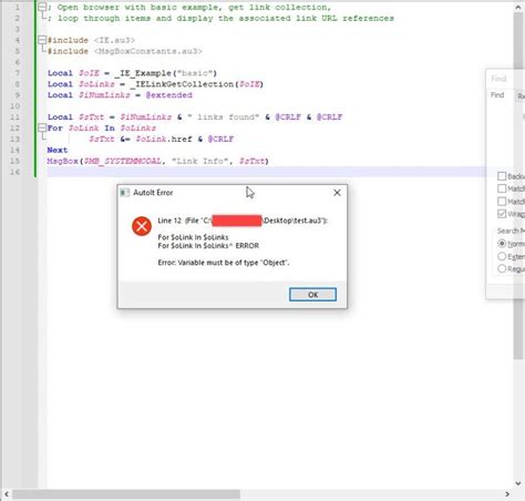 Problem With IELinkGetCollection AutoIt General Help And Support