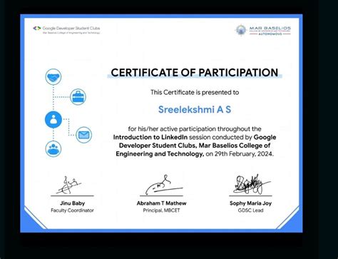 Sreelekshmi A S On Linkedin Happy To Share That I Was Part Of A