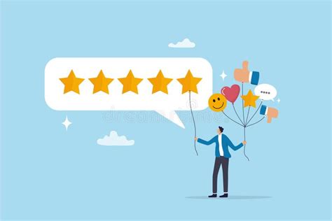 5 Stars Review Customer Feedback Evaluation Best Quality Or Satisfaction Opinion Best Rating