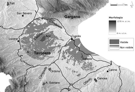 Arpi E Salapia Overlay Delle Viewshed E Cost Surface Analyses