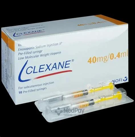 Clexane Injection 40 Mg At ₹ 330 Piece In Bengaluru Id 2856363667312