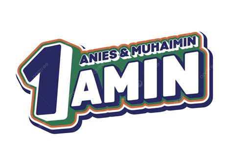 Amén Anies Muhaimin 1 Vector Png Dibujos Amén Numero 1 Anís Png Y