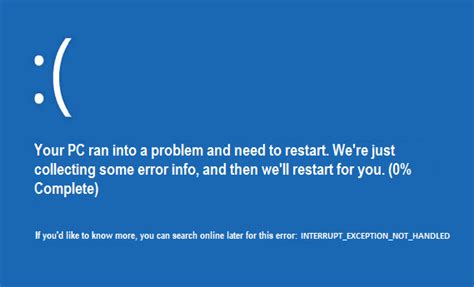 fix interrupt exception not handled error windows 10 techcult
