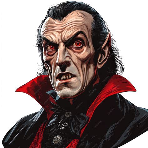 Vampire Clip Art Isolated On White Background Premium Ai Generated Image