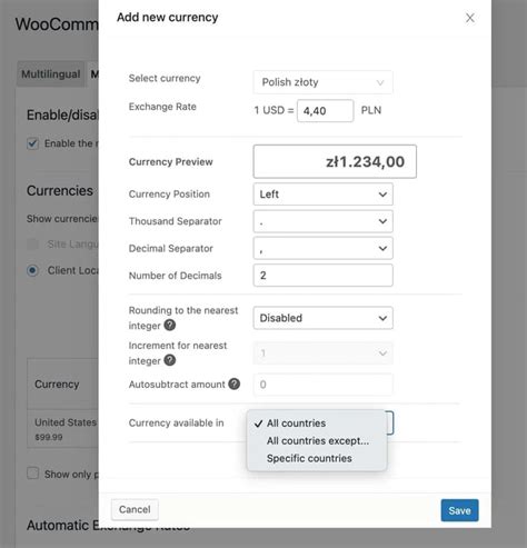 Adding Multi Currency Options To Your Woocommerce Store With Free Plugins