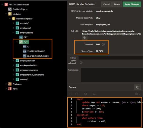 Come Creare Un Servizio Rest In Oracle Apex