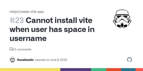 Cannot Install Vite When User Has Space In Username · Issue 23