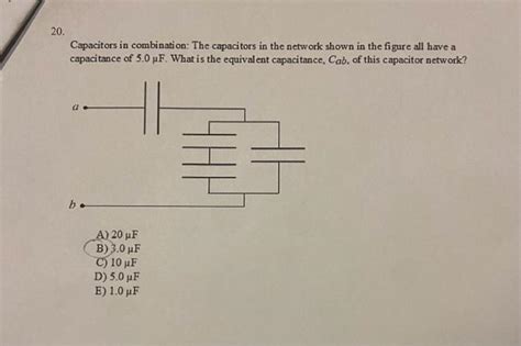 Solved Capacitors In Combination The Capacitors In The