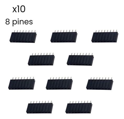 Socket Header 8 Pines Hembra Conector 2 54mm Arduino Pack 10 Mercadolibre