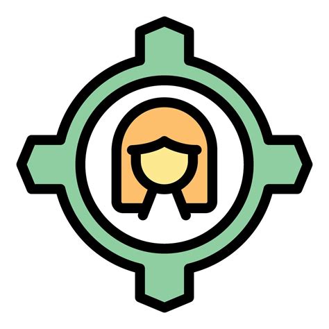 Customer Focus Icon Showing Centered Targeting Of Client Needs 52730254 Vector Art At Vecteezy