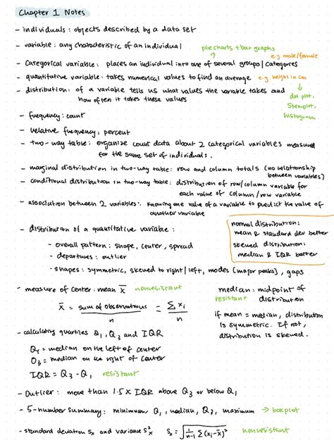 Ap Stats Notes Pdf