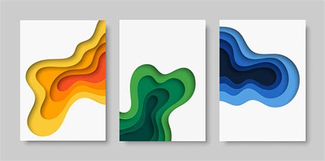 종이 절단 모양이 있는 3d 추상적 배경입니다 비즈니스 프레젠테이션 전단지 포스터 및 엽서에 대한 벡터 디자인 0명에 대한 스톡 벡터 아트 및 기타 이미지 Istock