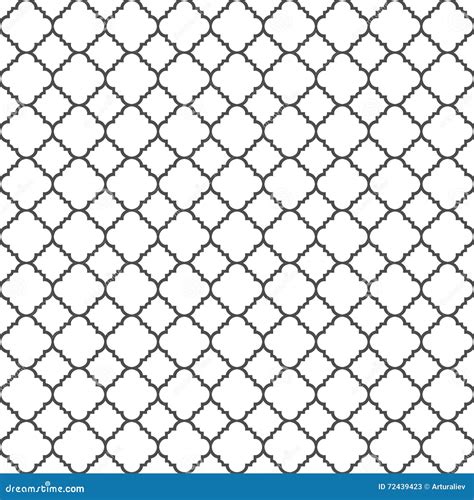 Seamless Pattern In Classical Islamic Style Stock Vector Illustration