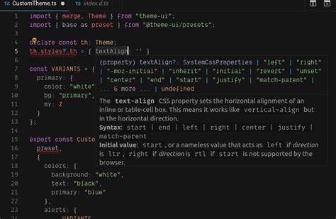 Usage Of Theme Ui With Typescript · Issue 834 · System Uitheme Ui · Github