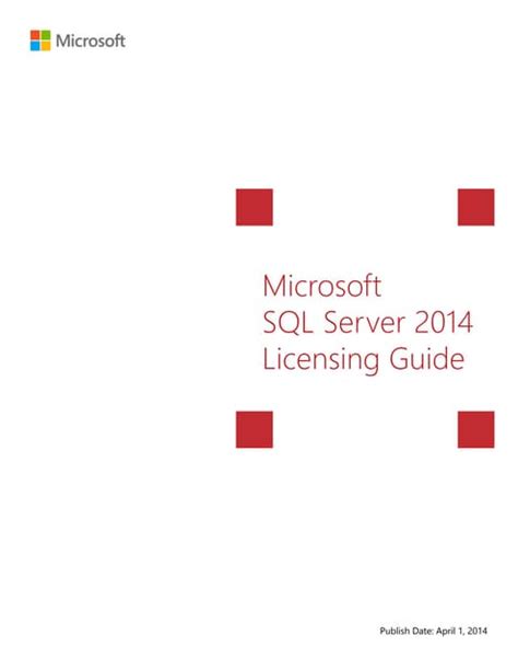 Sql Server 2014licensingguide Pdf