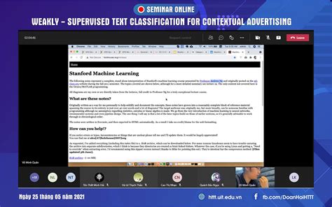 Seminar “weakly Supervised Text Classification For Contextual Advertising” Khoa Hệ Thống