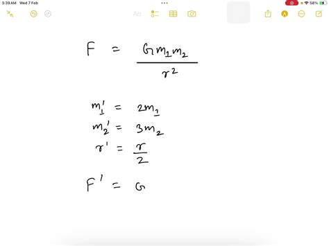 solved objects 1 and 2 attract each other with a gravitational force