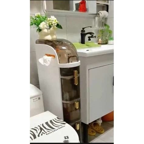 Мултифукционален Шкаф за Баня на Колелца Водоустойчив Мебели От всичко по много